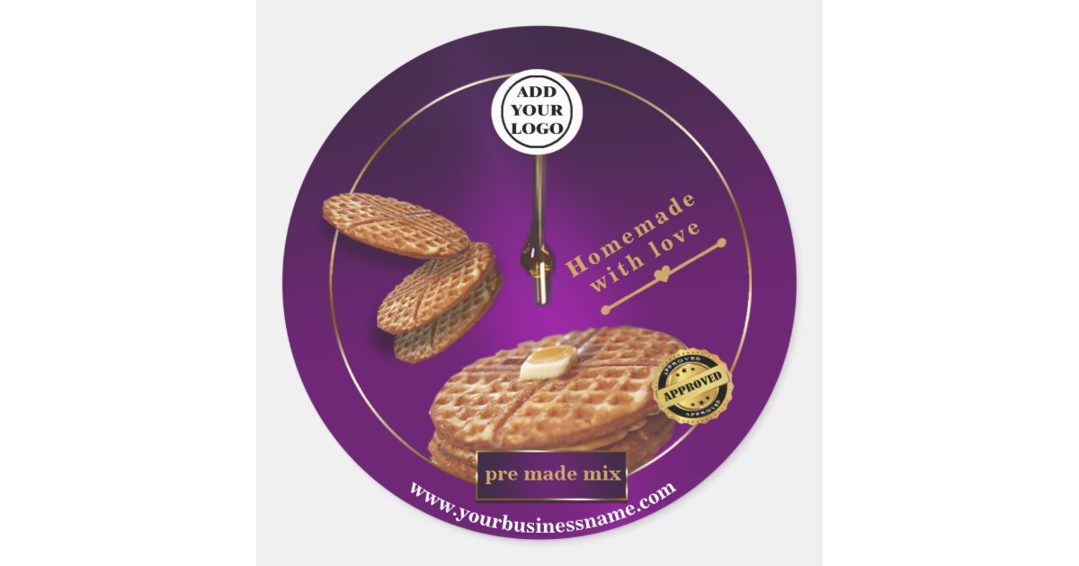 custom homemade waffles label | Zazzle