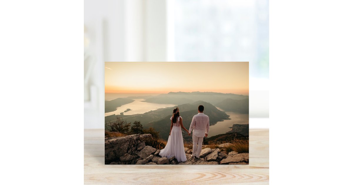 Custom Horizontal Photo Greeting Cards | Zazzle