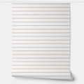 Custom Horizontal Stripe Gray Wallpaper | Zazzle