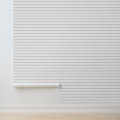 Custom Horizontal Stripe Gray Wallpaper | Zazzle