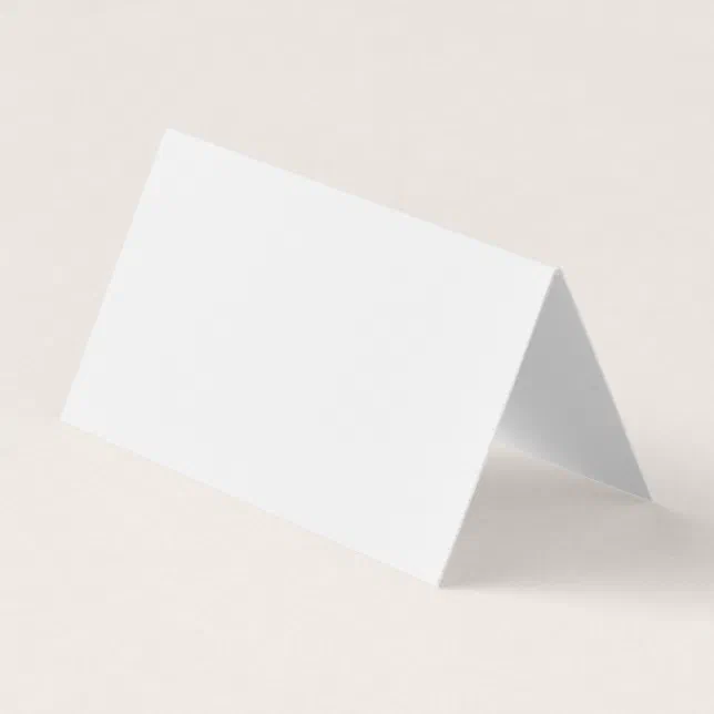Custom Horizontal Tent Fold Folded Business Card | Zazzle