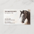 Custom Horse Illustration Professional Contact Business Card | Zazzle