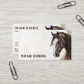 Custom Horse Illustration Professional Contact Business Card | Zazzle