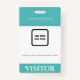 Custom Hospital Visitor Pass Barcode Logo ID Badge | Zazzle