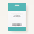 Custom Hospital Visitor Pass Barcode Logo ID Badge | Zazzle