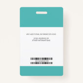 Custom Hospital Visitor Pass Barcode Logo ID Badge | Zazzle