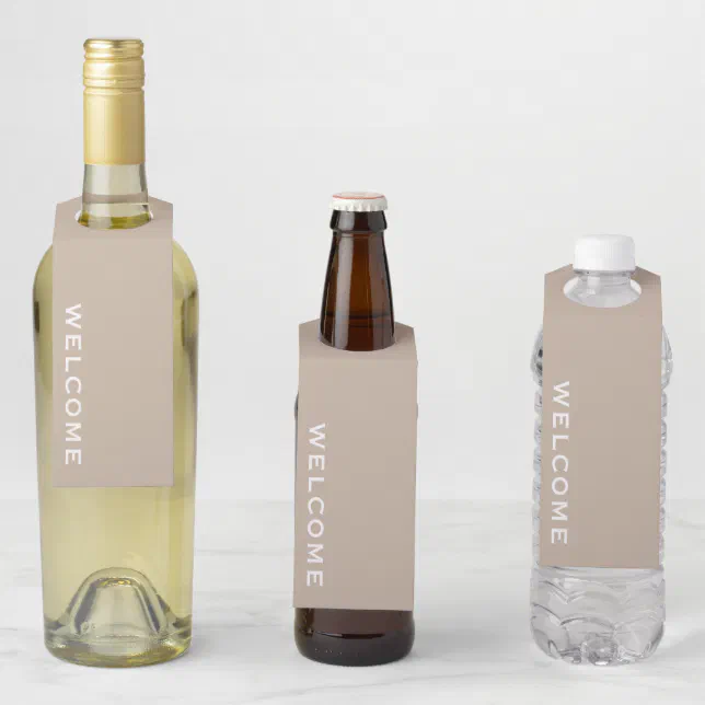 Custom Hospitality Bottle Neck Tags | Zazzle
