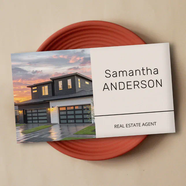 Custom House Photo - Real Estate Agent Business Card | Zazzle