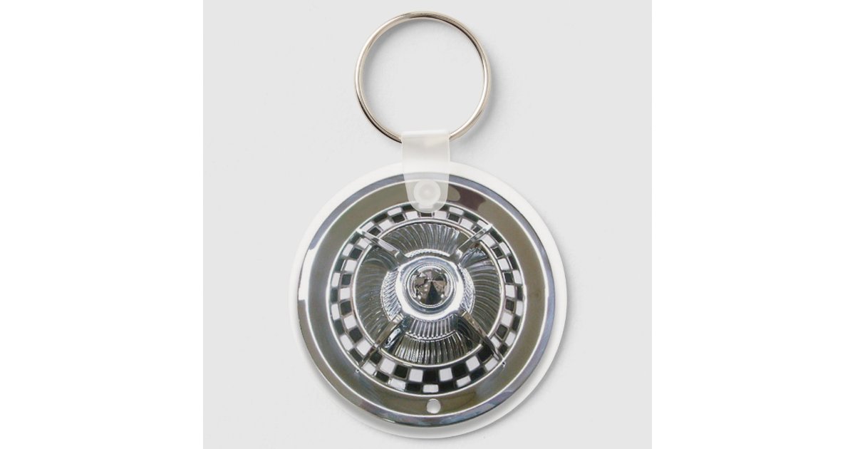 custom hubcap keychain | Zazzle