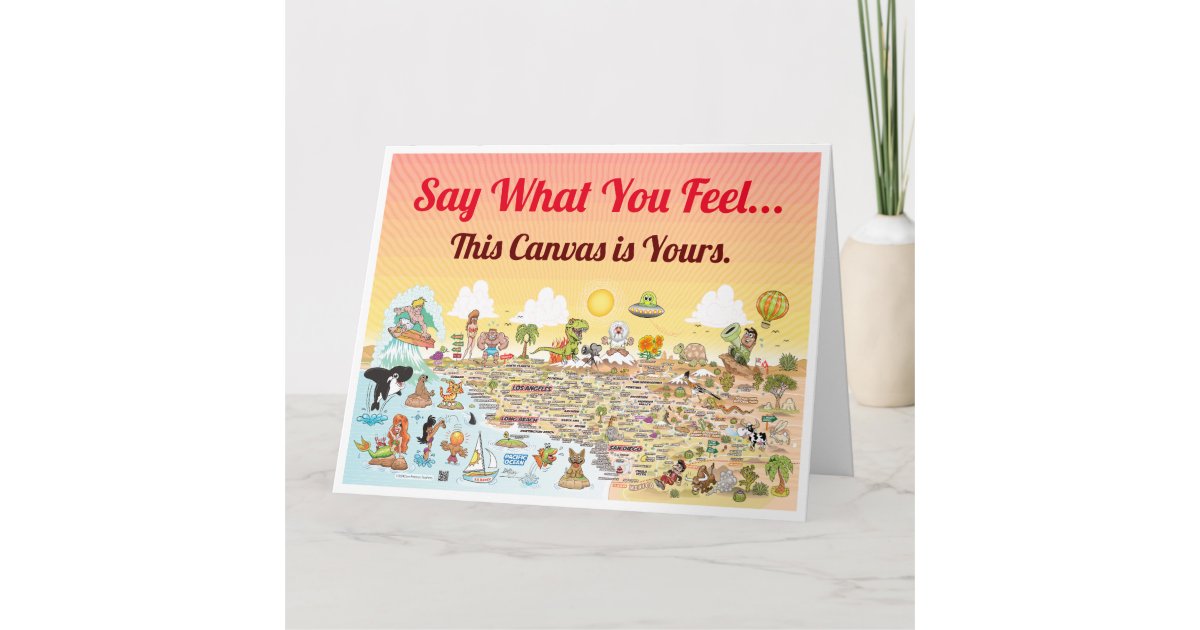 Custom Huge SoCal Card | Zazzle
