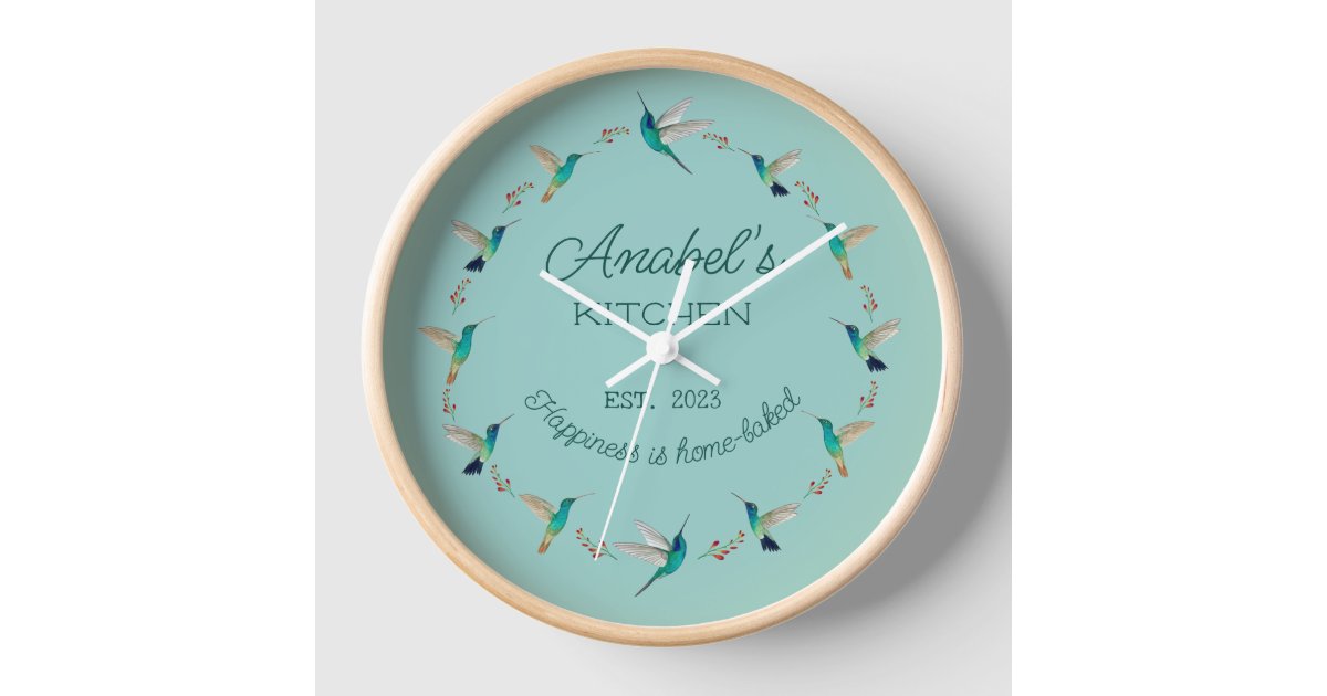Custom Hummingbird Clock | Zazzle
