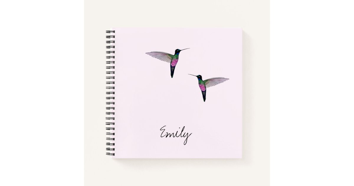Custom Hummingbird Notebook | Zazzle