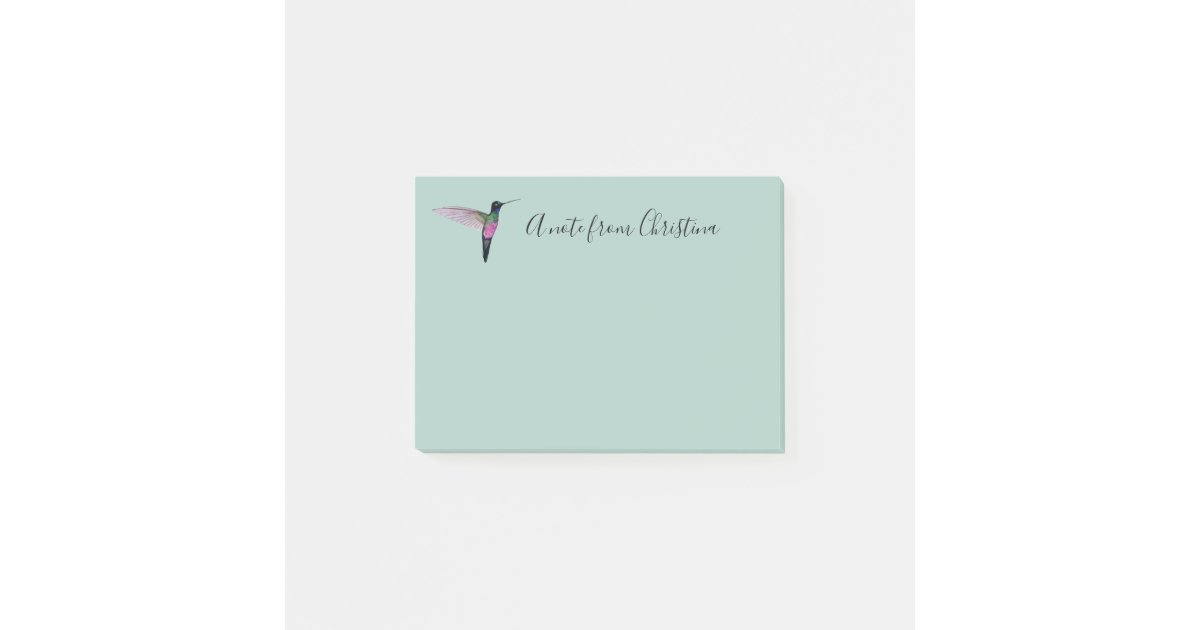 Custom Hummingbird Post-it Notes | Zazzle