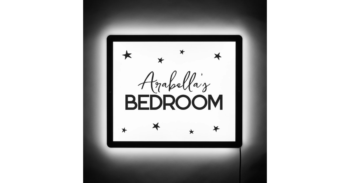 Custom Illuminated wall LED Sign | Zazzle