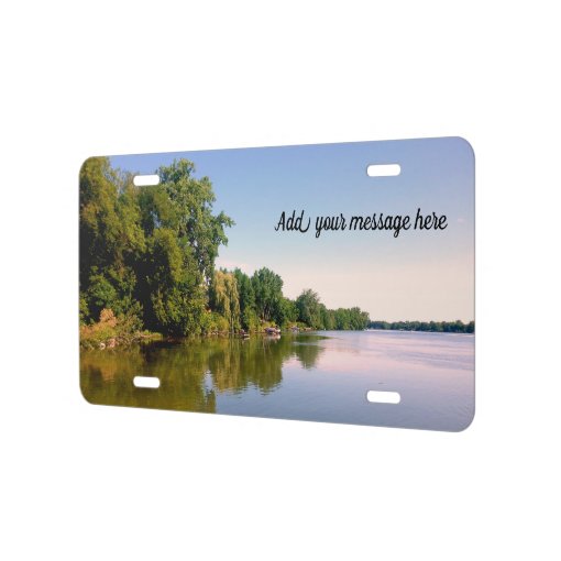 Custom image and text licence plate | Zazzle