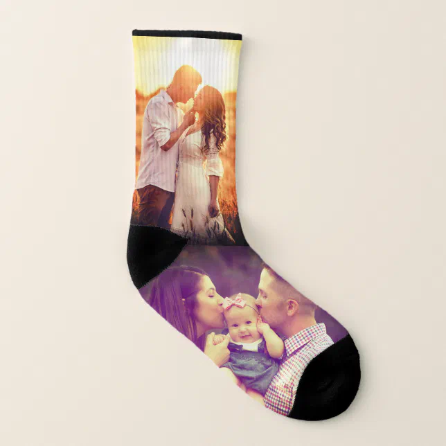 Custom image x2 socks | Zazzle