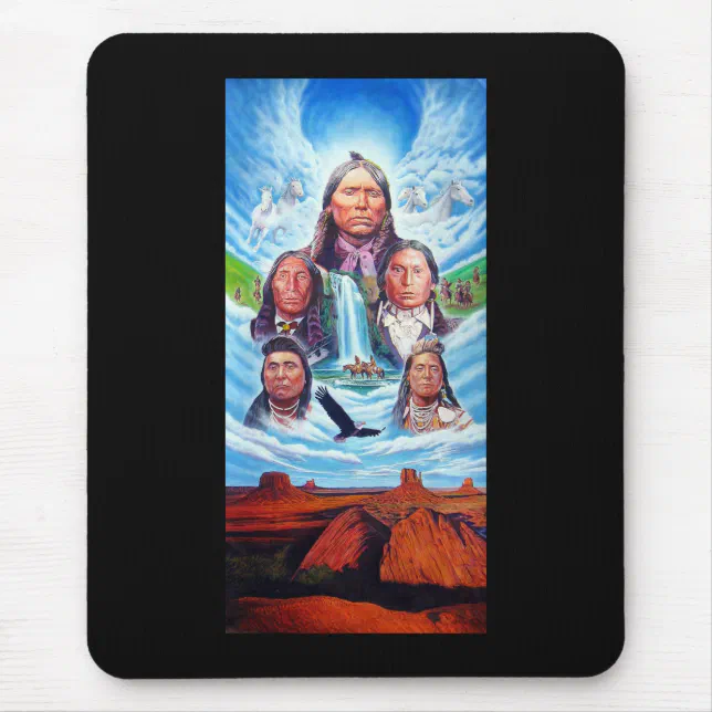 Custom Indian Chiefs Native Americans Template Mouse Pad | Zazzle