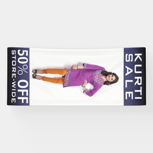 Custom Indian Women Fashion Kurti Sale Banner | Zazzle