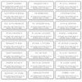 Custom individual guest mailing address labels | Zazzle