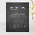 Custom INFINITY Love you more Dictionary Definitio Card | Zazzle