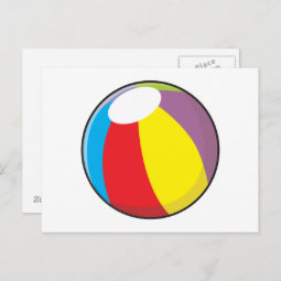 Custom Inflatable Plastic Beach Ball Invitations | Zazzle