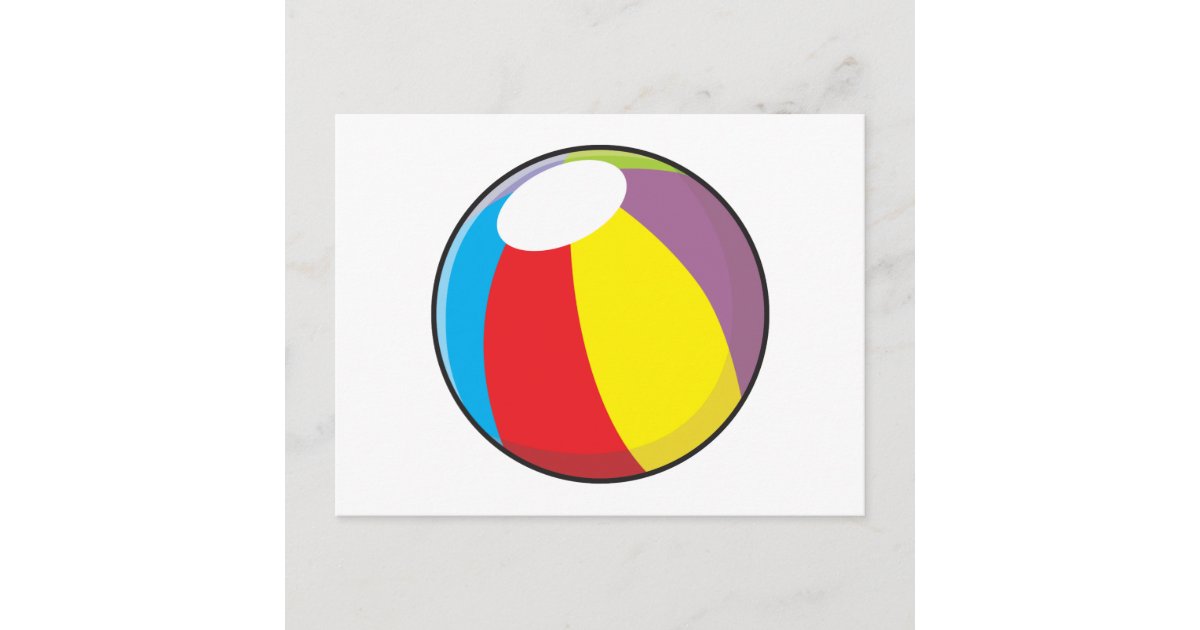 Custom Inflatable Plastic Beach Ball Invitations | Zazzle