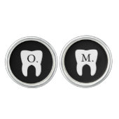Custom Initials Teeth Symbol Cufflinks | Zazzle