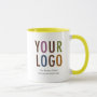 Custom Inside Color Mug Promotional Business Logo | Zazzle