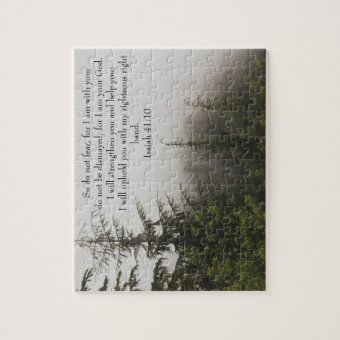 Custom Inspirational bible verse from Isaiah Jigsaw Puzzle | Zazzle