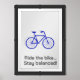 Custom Inspirational Life Lessons, Bike Line Art Framed Art | Zazzle
