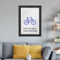 Custom Inspirational Life Lessons, Bike Line Art Framed Art | Zazzle