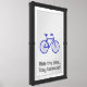 Custom Inspirational Life Lessons, Bike Line Art Framed Art | Zazzle