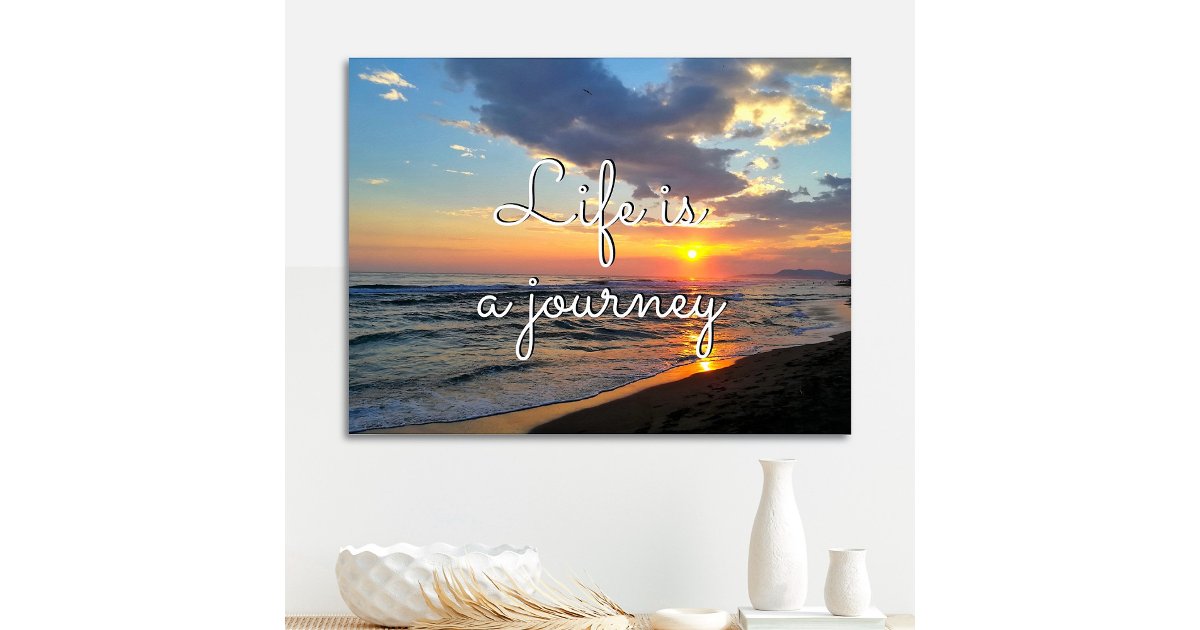 Custom Inspirational Quote Personalized Photo Poster | Zazzle