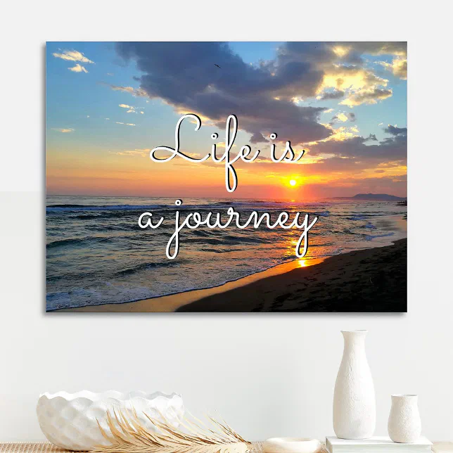 Custom Inspirational Quote Personalized Photo Poster | Zazzle