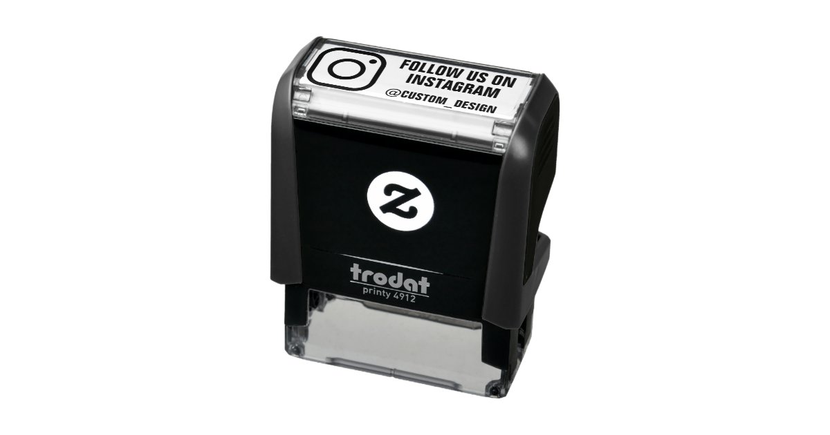 Custom Instagram Address stamp signature | Zazzle