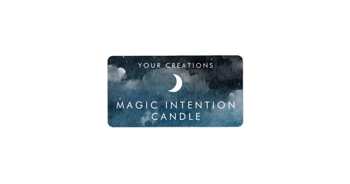 Custom Intention Candle Sticker Labels | Zazzle