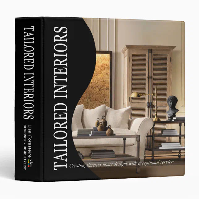 Custom Interior Design Binder | Zazzle