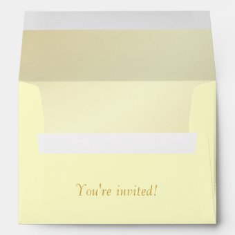 Custom Invitation Envelopes - Champagne Buff | Zazzle