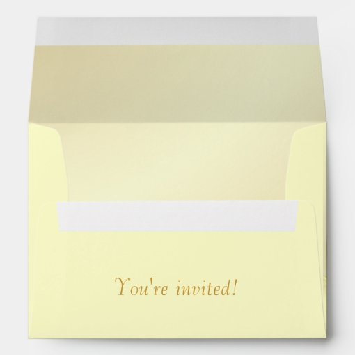 Custom Invitation Envelopes - Champagne Buff | Zazzle