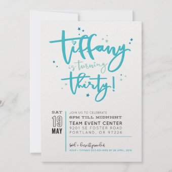 CUSTOM INVITATION PRINT for Tiffany | Zazzle