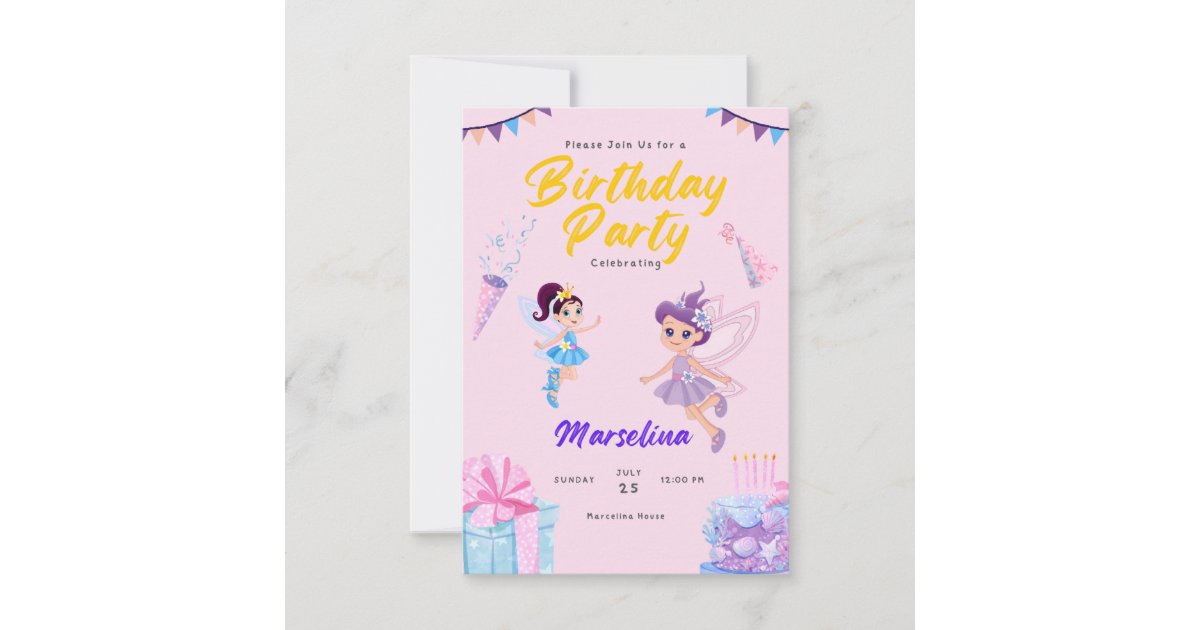 custom invitations and announcements Birthday Card | Zazzle