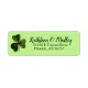 Custom irish green shamrock Return Address Labels | Zazzle
