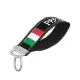 Custom Italian flag wrist keychain for Italy | Zazzle