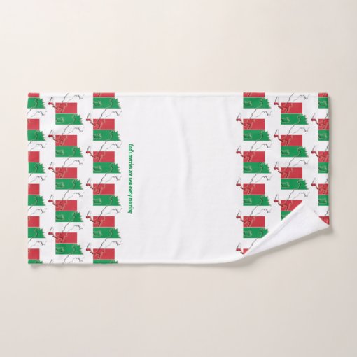 Custom ITALY FLAG Bath Towel Set | Zazzle