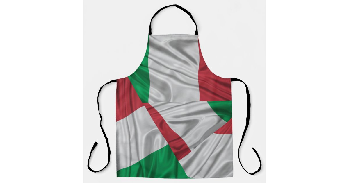 Custom ITALY ITALIAN FLAG Collage Large Apron | Zazzle
