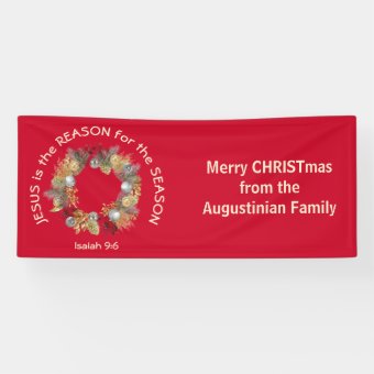 Custom JESUS IS THE REASON Christmas Banner | Zazzle