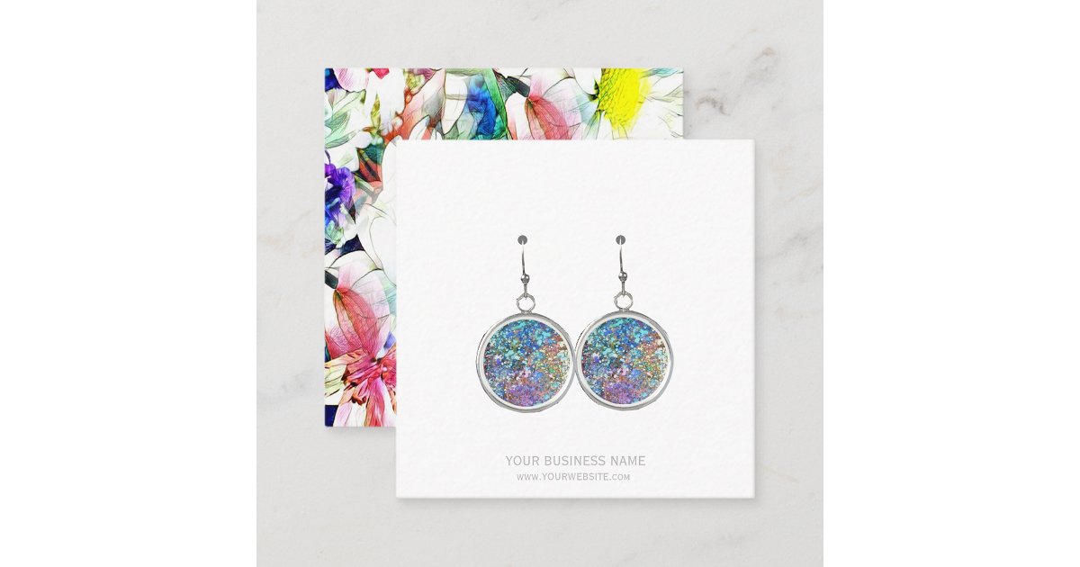 Custom Jewelry Earring Display Cards | Zazzle
