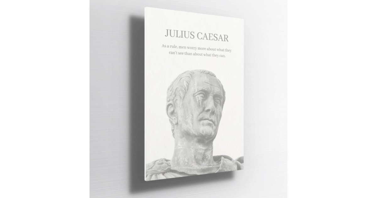Custom Julius caesar inspirational quote Poster | Zazzle