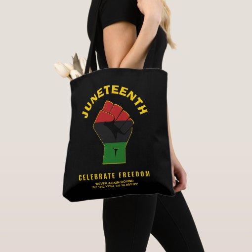 Custom JUNETEENTH Celebrate Freedom Tote Bag | Zazzle