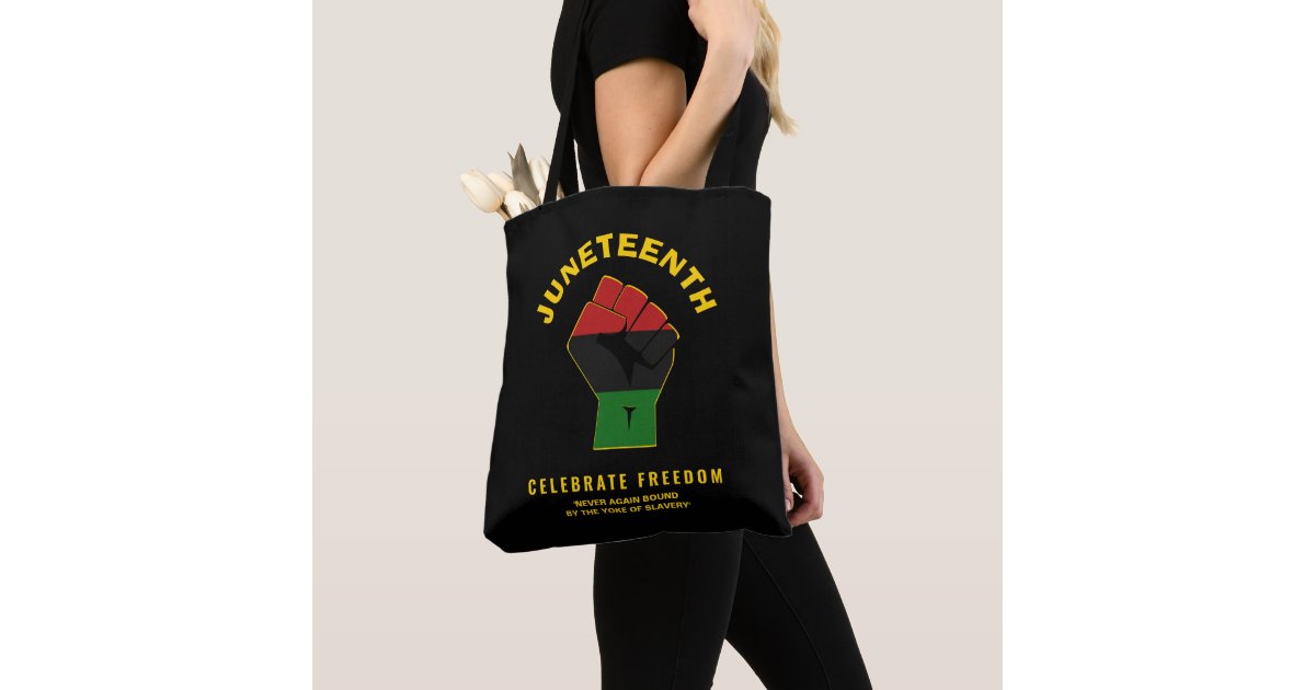 Custom JUNETEENTH Celebrate Freedom Tote Bag | Zazzle